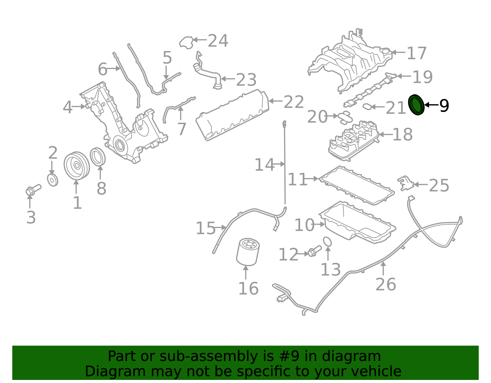 2006-2019 Ford Rear Main Seal F65Z-6310-A | TascaParts.com
