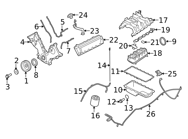 2006-2019 Ford Rear Main Seal F65Z-6310-A | Varsity Ford