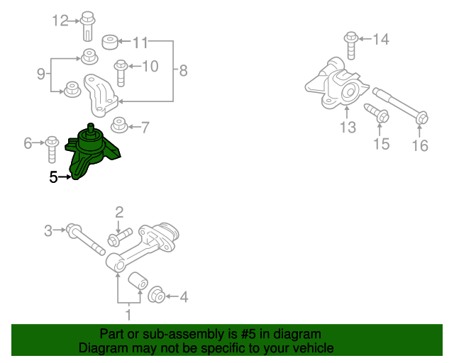 21810-2S200 - Engine Mount 2010-2015 Hyundai Tucson | AutoNationParts.com