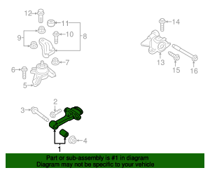 2010-2015 Hyundai Tucson Lower Mount 21950-2S000 | OEM Parts Online