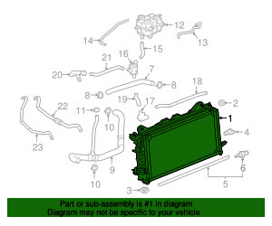 84164908 - Radiator 2016-2018 GM | Gateway Buick GMC Parts