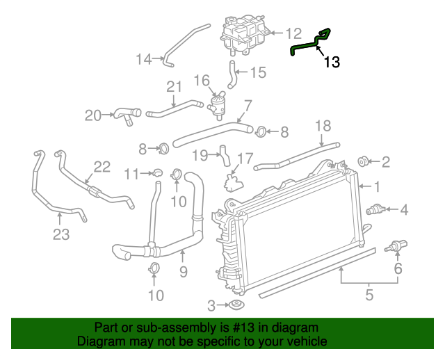 2016-2018 GM Vent Hose 84010622 | GMPartsDirect.com