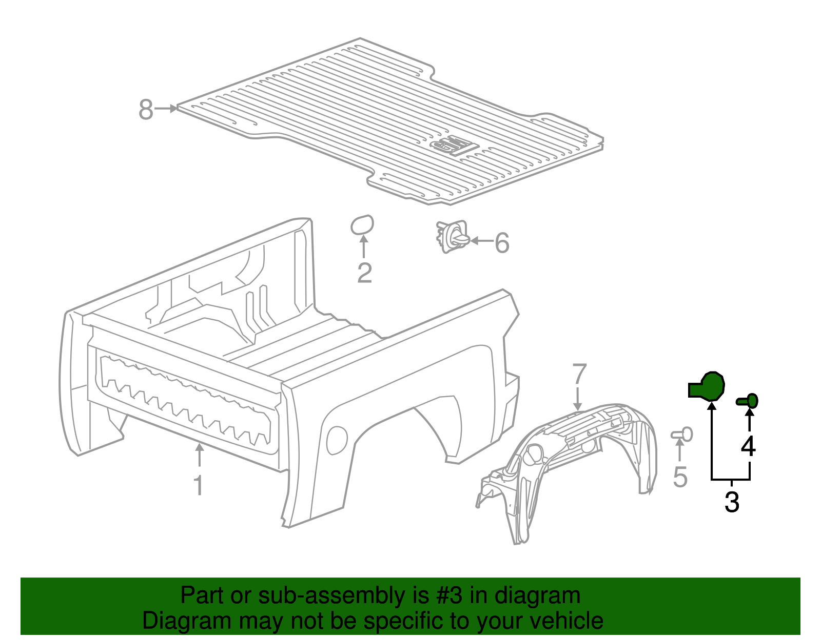 22776834 - Fuel Door 2014-2019 GM | GMC Parts Canada