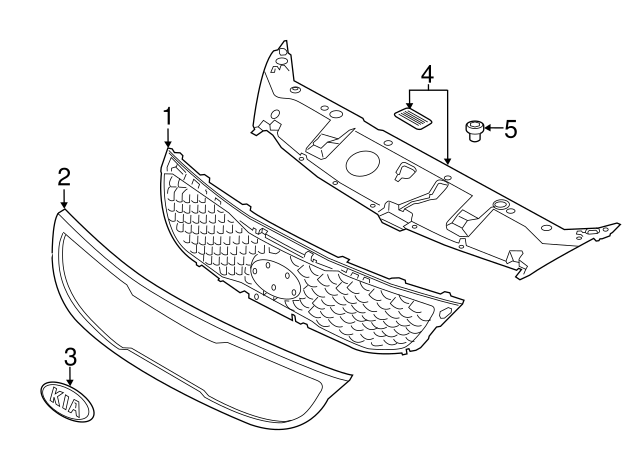 86352-4D550 - Grille 2014 Kia Sedona | Kia.Parts Store