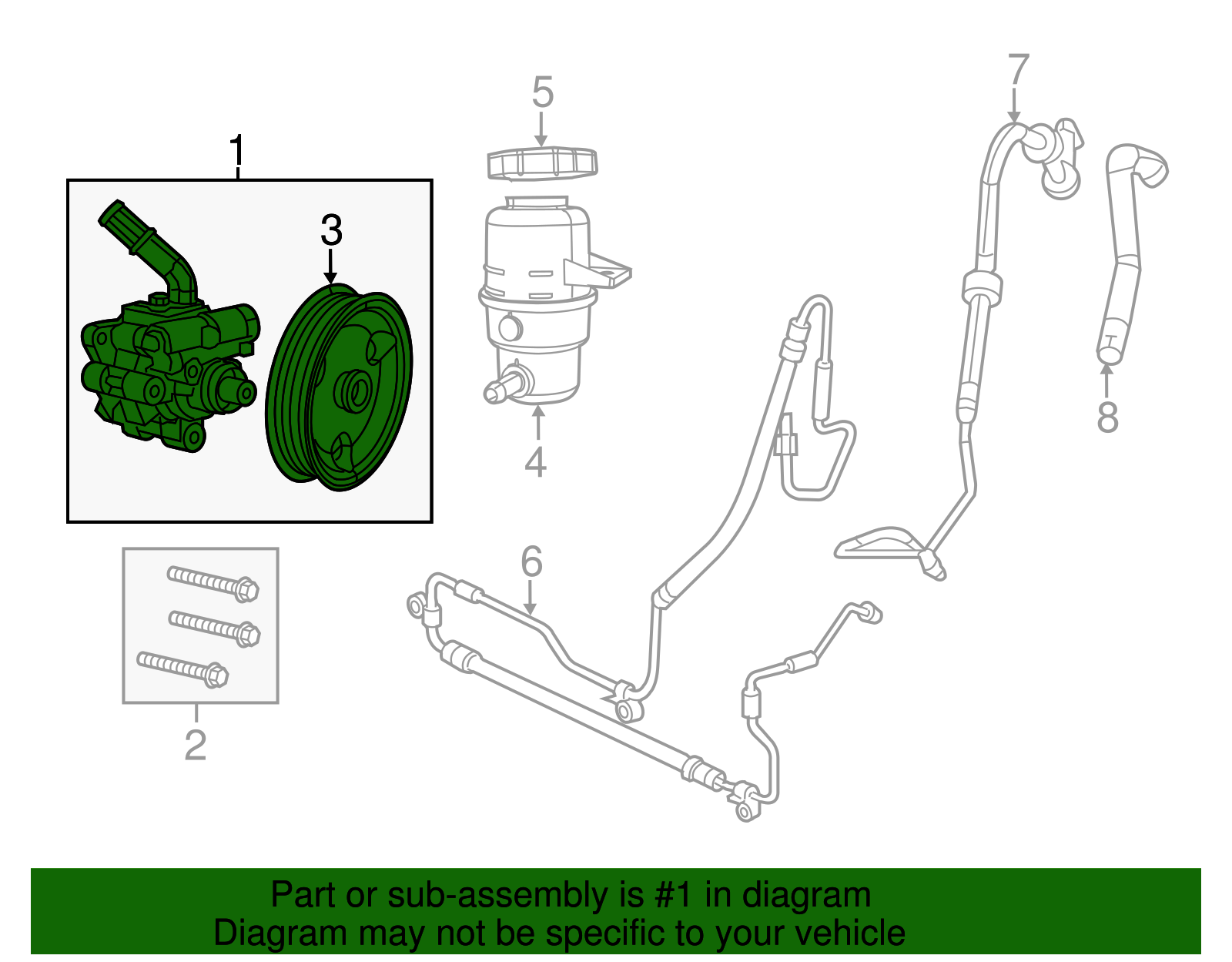 2011-2015 Mopar Pump 68068641AB | Mopar Parts Canada