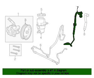 2011-2015 Mopar Hose 52124635AH | Mopar Parts Canada