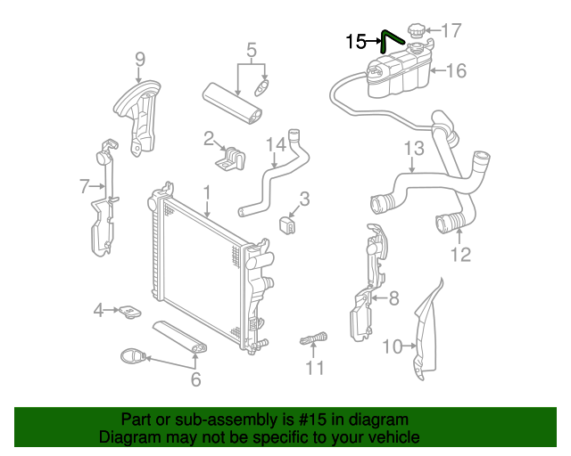 022-997-26-82 - Hose 1998-2006 Mercedes-Benz | Mercedes-Benz USA Parts