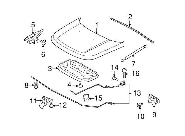 Genuine OEM Safety Catch Part# LR001768 Fits 2008-2015 Land Rover LR2 ...