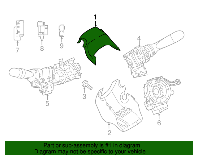 45286-52160-C0 - Steering Column Cover - 2012-2019 Toyota | OEM Genuine ...