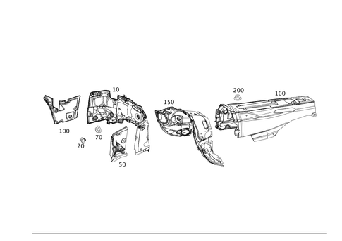 Damping in Engine Compartment for 2008 Mercedes-Benz E 350 | Mercedes ...