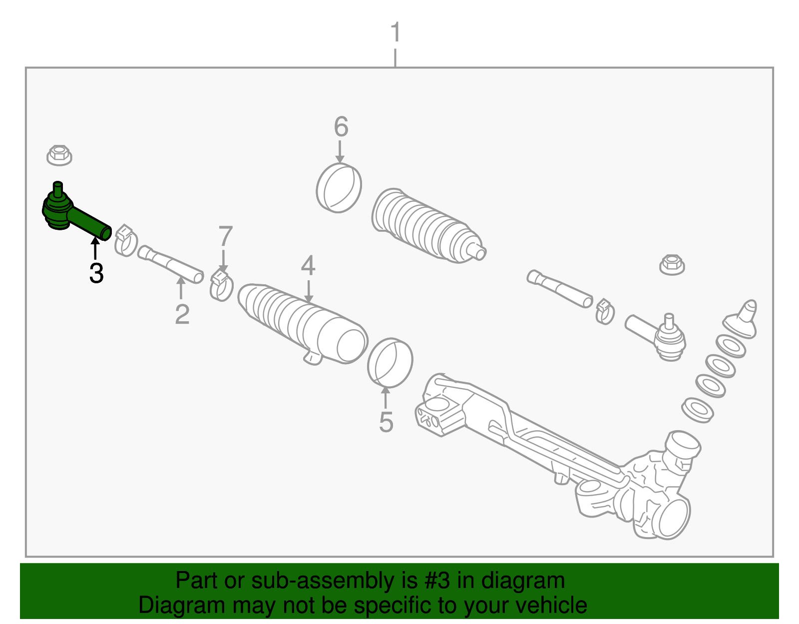 2004-2008 Ford Motorcraft™ Outer Tie Rod MEOE-76 | OEM Parts Online