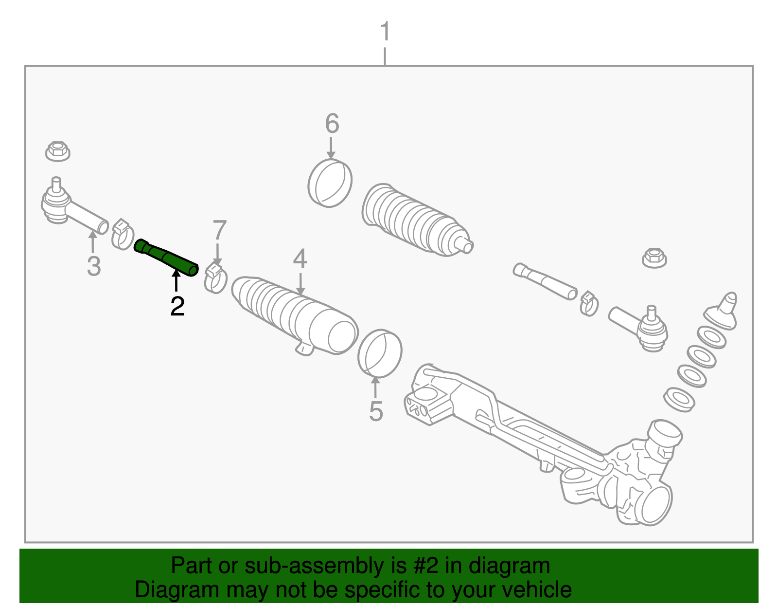 6L3Z-3280-B - Inner Tie Rod 2004-2008 Ford | Big 3 Auto Parts