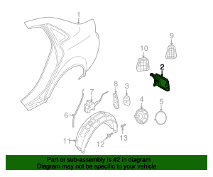 8E0-809-905-E - Fuel Filler Door 2005-2008 Audi | AutoNationParts.com
