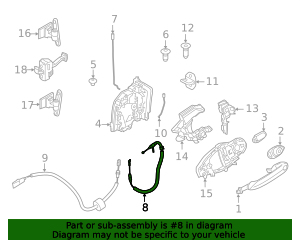 Genuine BMW 51-21-7-955-151 | Lock Cable | FREE Shipping on Most Orders ...