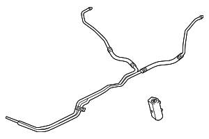 2014-2016 GM Automatic Transmission Fluid Cooler Inlet and Outlet Line ...
