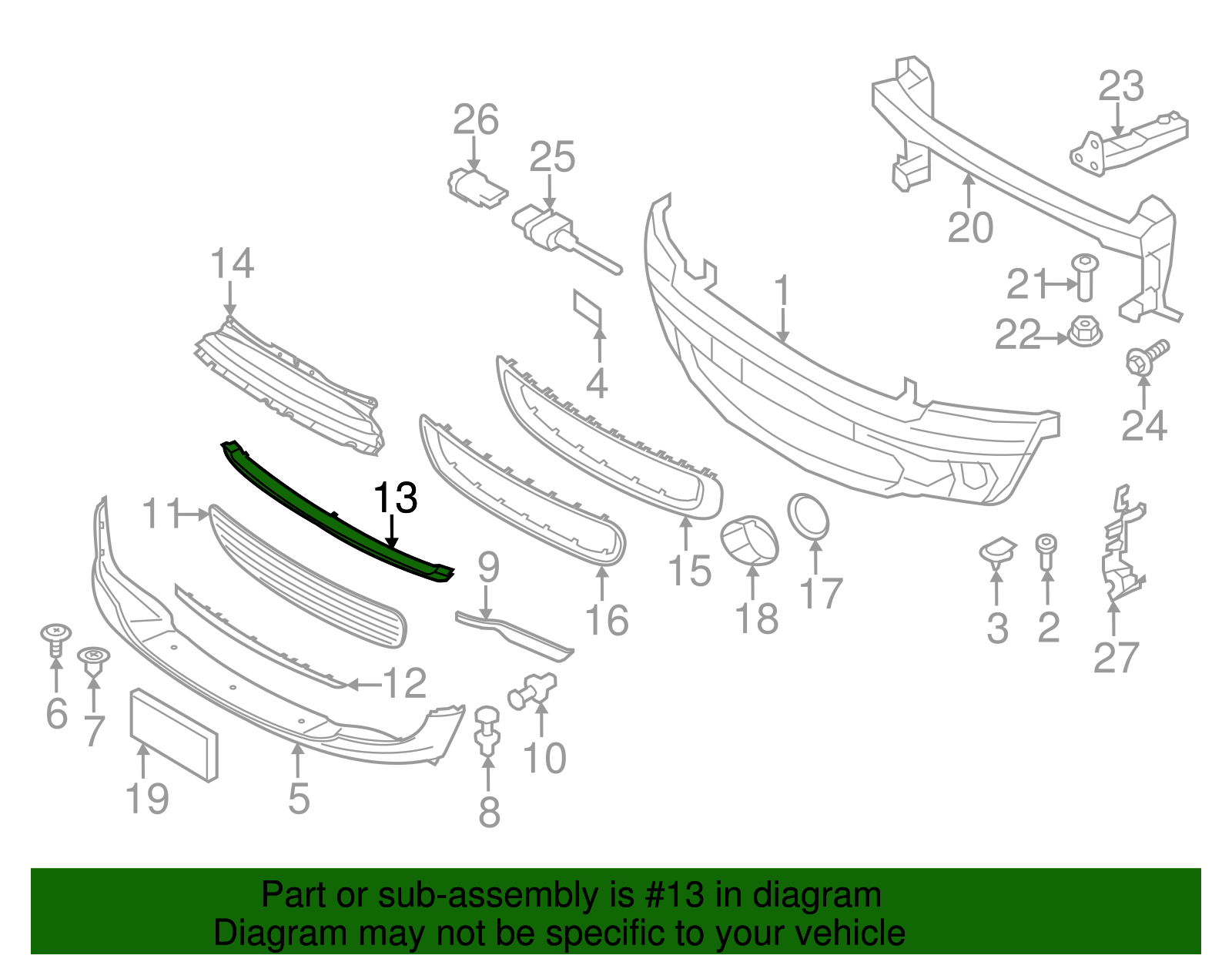 2011-2015 Mini Cooper Upper Molding 51-11-2-751-624 | Mini Parts Direct