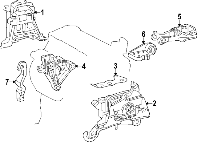 12363-F2090 - Engine Support Rod - 2023-2024 Toyota Corolla Cross | OEM ...
