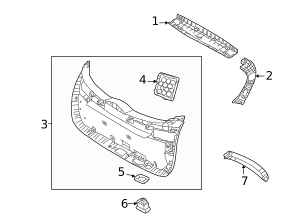 2022-2023 Hyundai Tucson Lower Trim Panel 81710-CW010-NNB | OEM Parts ...