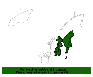 2197201046 - Window Regulator 2006-2011 Mercedes-Benz | AutoNationParts.com