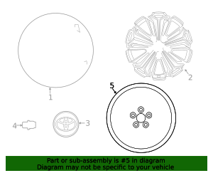 2024 Toyota RAV4 Prime Wheel, Spare 4261B-42020 | Toyota Parts Center