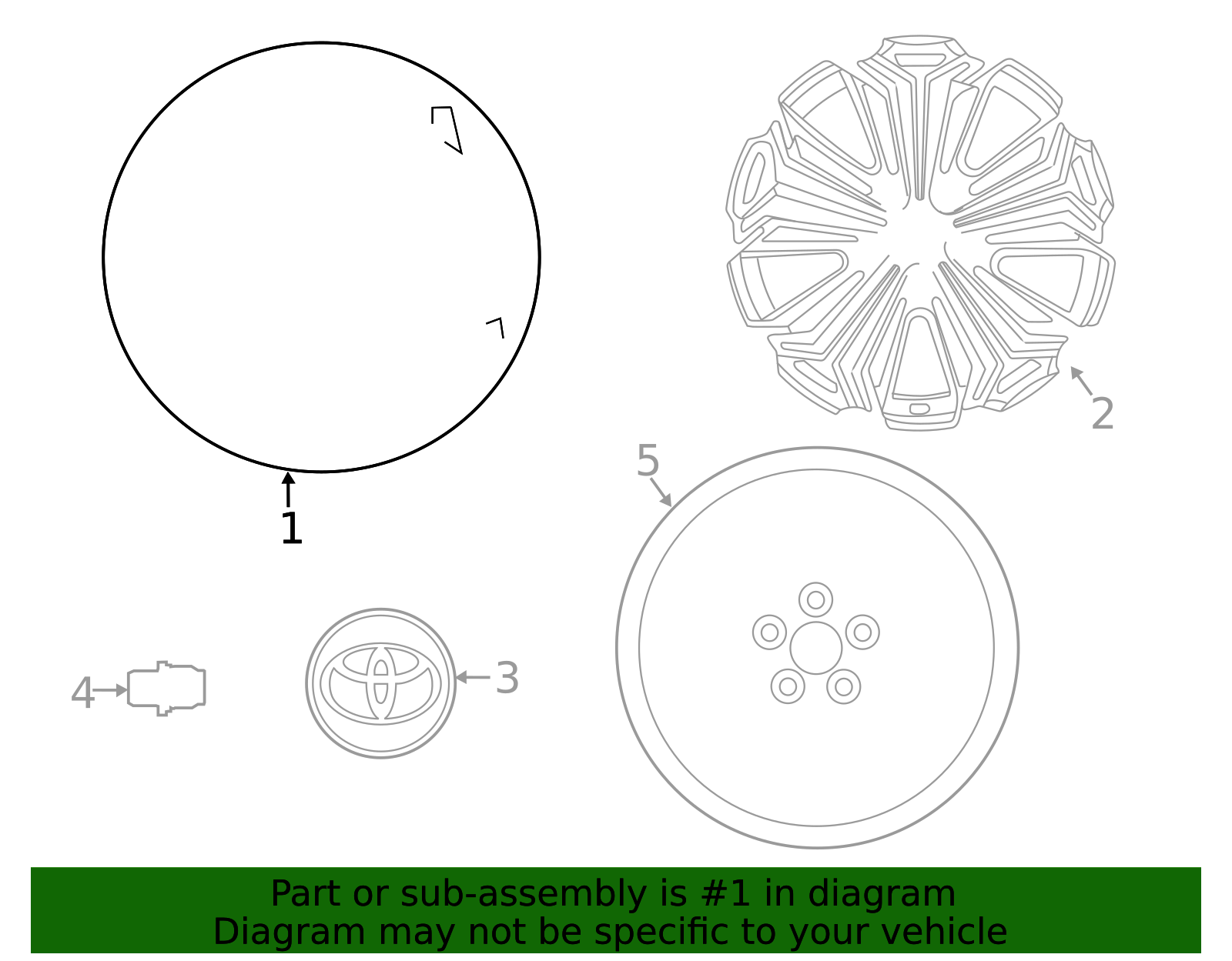 42611-42580 - Wheel Alloy 18 Inch 2021-2024 Toyota RAV4 Prime | Longo ...