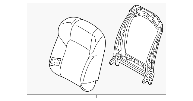 2021-2022 Nissan Rogue Seat Back Assembly 87600-6RA3B | Team Nissan Inc.