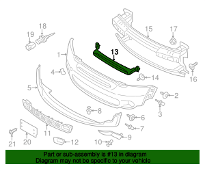 2011-2016 Mini Reinforcement for bumper 51-11-9-808-100 ...