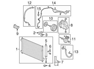 38810-R40-A01 - Compressor 2008-2015 Honda | Honda Parts Online