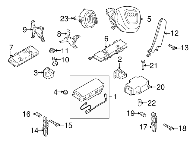 420-880-917-A - Mount Bracket 2008-2015 Audi R8 | Audi OEM Parts