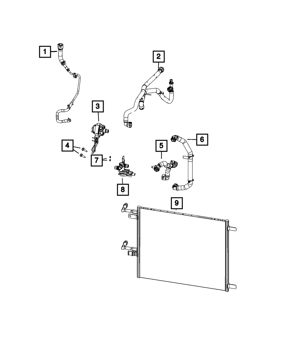 2025 Ram 1500 Auxiliary Radiator 68592064AA | My Mopar Parts