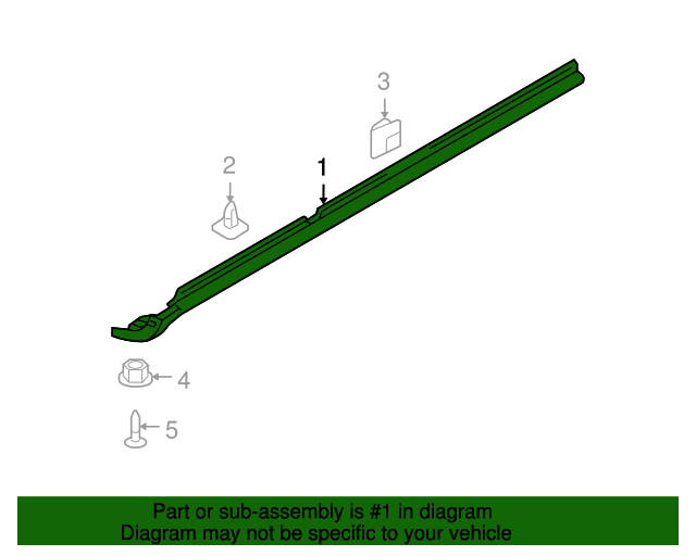 2006-2008 Hyundai Azera Rocker Molding 87752-3L000 | HyundaiParts.Online