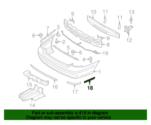 86673-3F050 - Side Molding - 2004-2006 Kia Amanti | World Kia