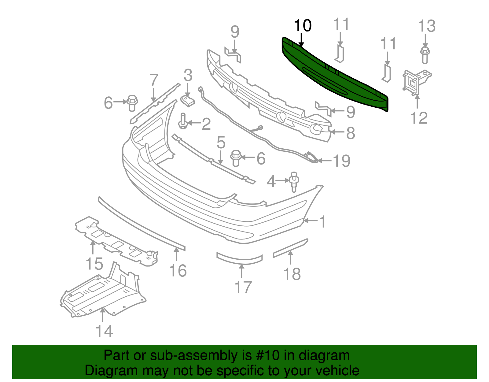 86631-3F050 - Impact Bar 2004-2006 Kia Amanti | Kia.Parts Store