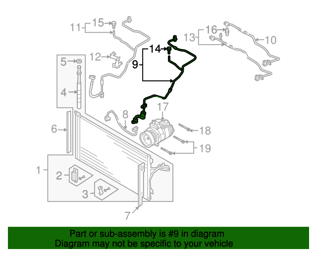 7L6-820-017-E - Discharge Line - 2006-2010 Volkswagen Touareg | VW ...