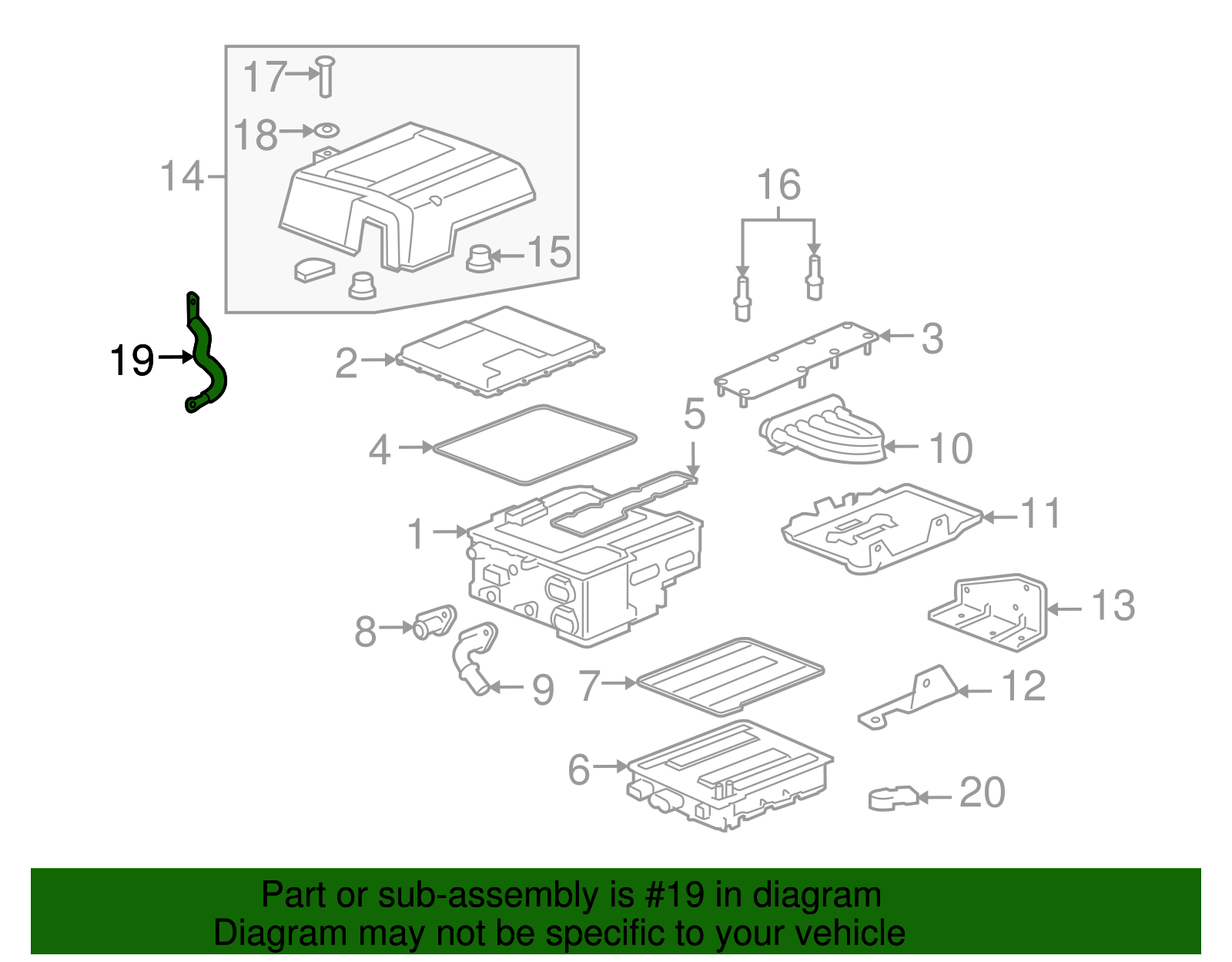2009-2013 GM Ground Cable 25947234 | Hadwin-White Parts