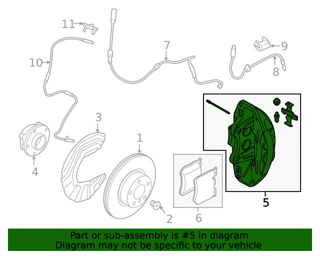 34-10-8-844-341 - Disc Brake Caliper - 2022-2024 BMW | Buy BMW Parts Now