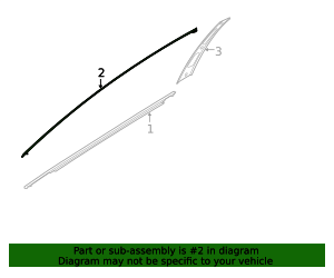 2020-2023 Hyundai Sonata Upper Molding 82850-L1000 | OEM Parts Online