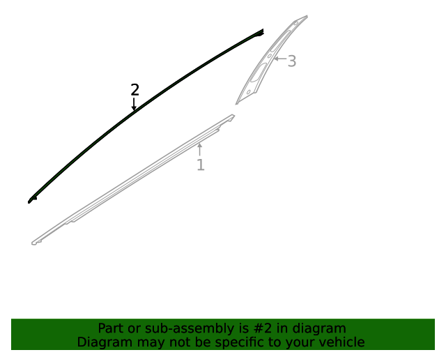 2020-2023 Hyundai Sonata Upper Molding 82860-L1000 | OEM Parts Online