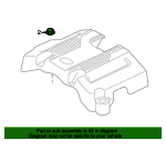 2014-2024 Ford Engine Cover Nut W520201-S450B | Blue Springs Ford