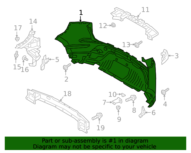 Genuine OEM Bumper Cover Part# LR135016 Fits 2020-2023 Land Rover Range ...