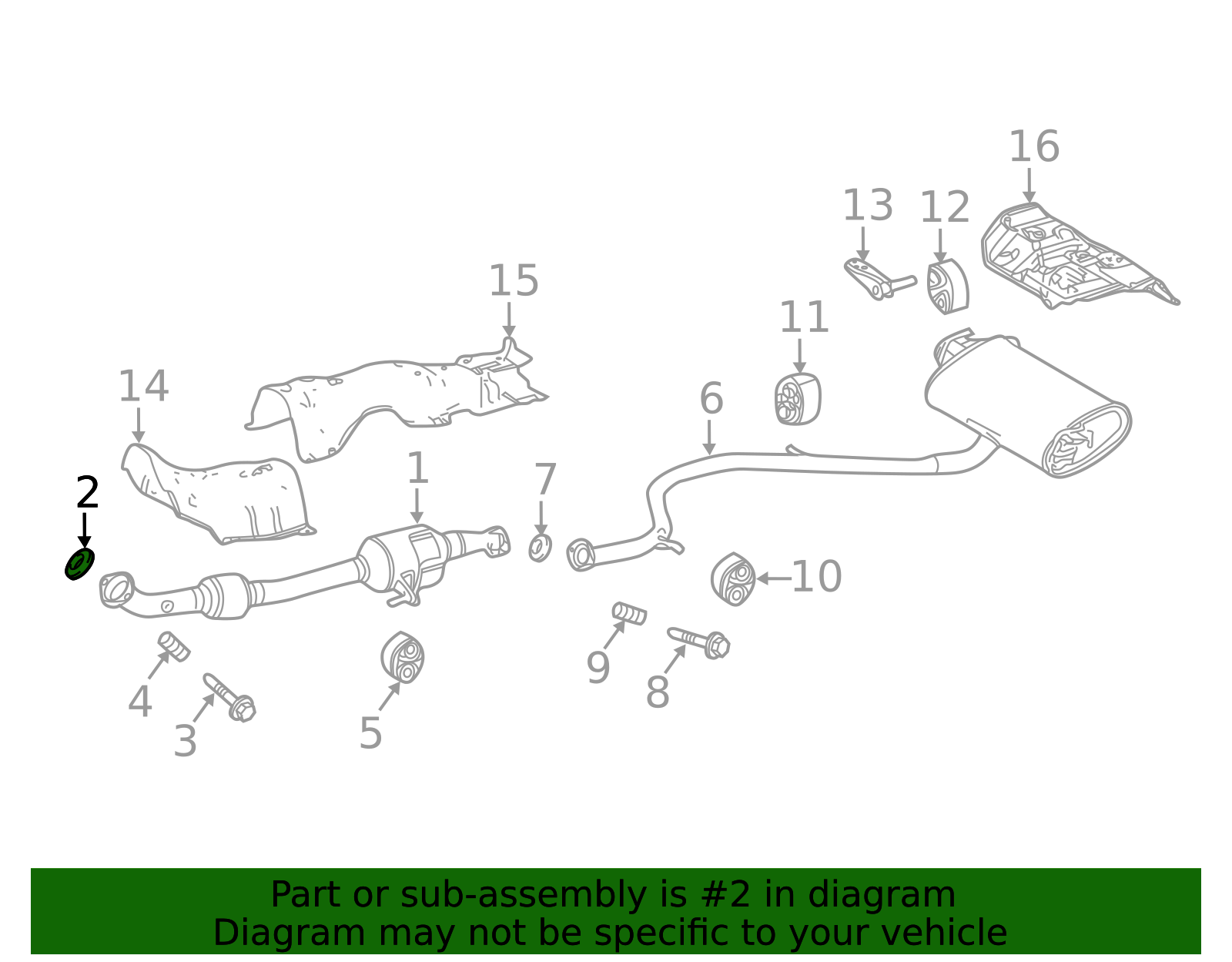 17451-0D140 - Exhaust Pipe To Manifold Gasket For 2008-2025 Lexus ...