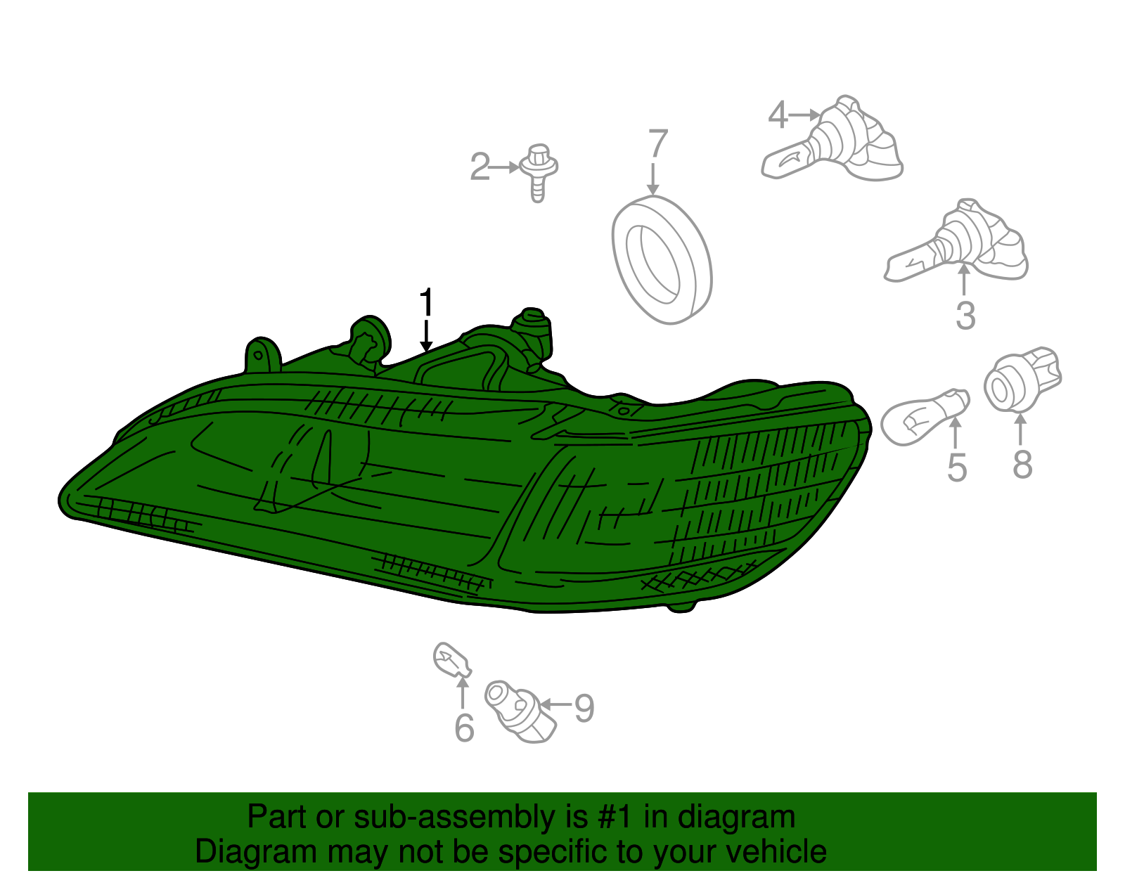 33101-S84-A02 - 2001-2002 Honda Accord - Headlight Unit R | Honda Parts ...