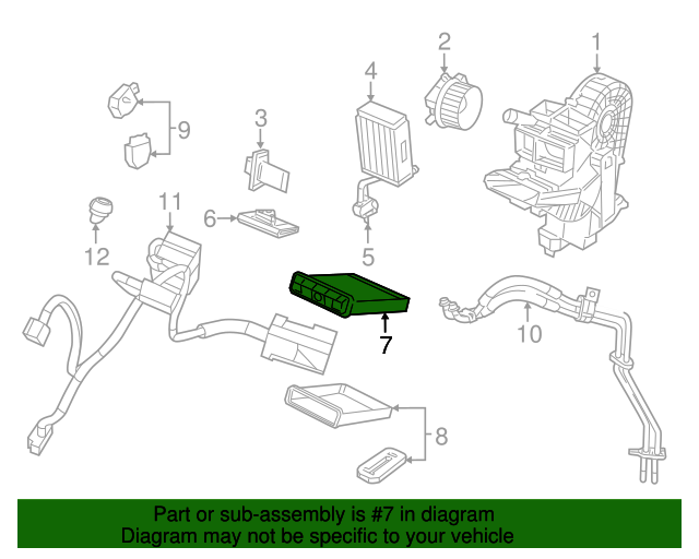 2009-2014 Volkswagen Routan Heater Core 7B0-819-031-A | OEM Parts Online