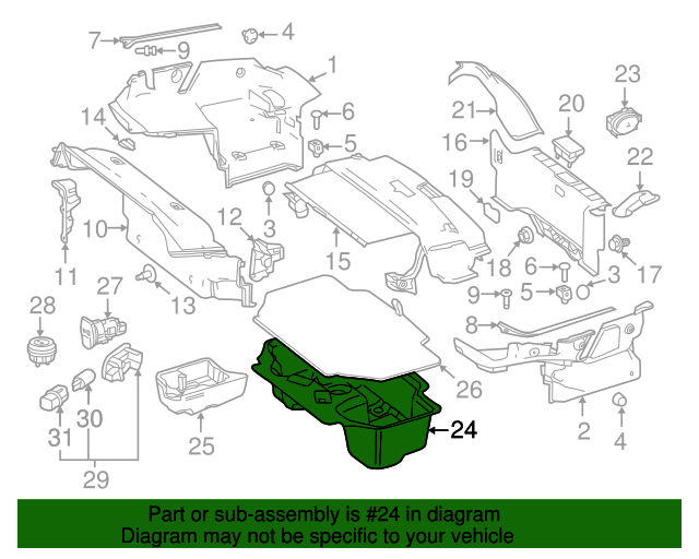 2013-2016 Mercedes-Benz Trunk Floor Storage Box 231-690-94-00-9F08 ...