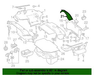 2013-2020 Mercedes-Benz Upper Trim 231-690-98-00 | MB OEM Parts