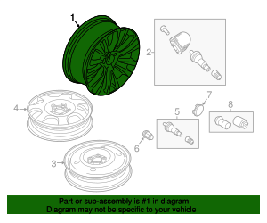 Genuine OEM Ford Part - Wheel, Alloy FA1Z-1007-J | Genuine OEM Ford ...