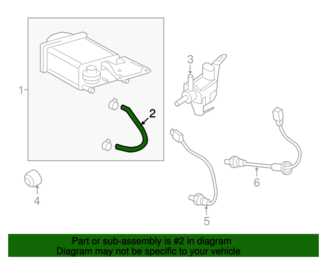95333-08030 - Canister Hose - 2007-2018 Toyota | Conicelli Toyota of ...