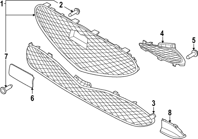 Genuine OEM Grille Front Bumper Part# 86531-G9500 Fits 2022-2024 ...