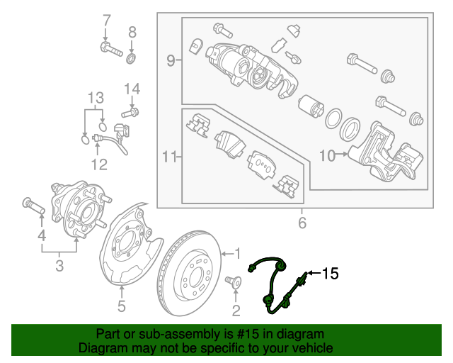 2017-2021 Hyundai Ioniq Rear Speed Sensor 59795-G7300 | OEM Parts Online