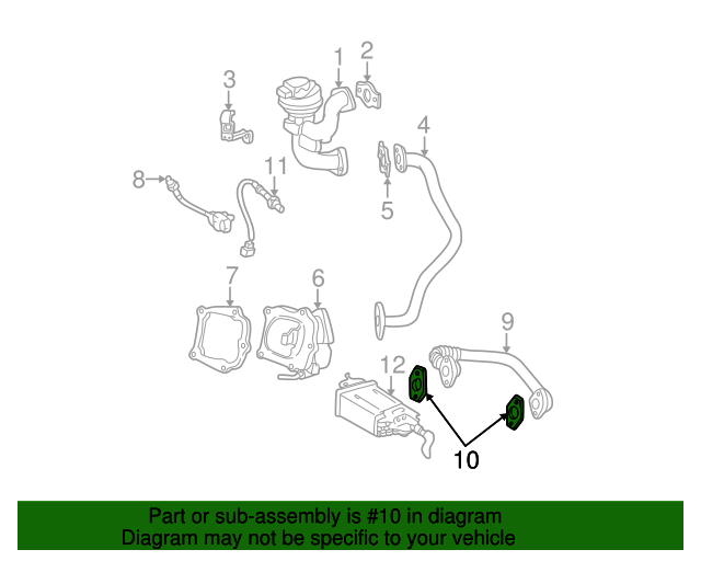 25628-20010 - Pipe Gasket 1999-2003 Toyota Solara | Longo Toyota Parts